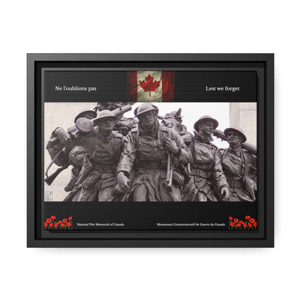 National War Memorial Tribute Print (Matte Canvas, Black Frame ...
